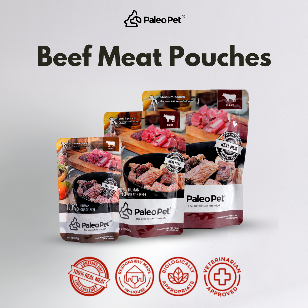 Natural Beef Pouches for Dog & Cat Food | Premium Quality – Paleo Pet